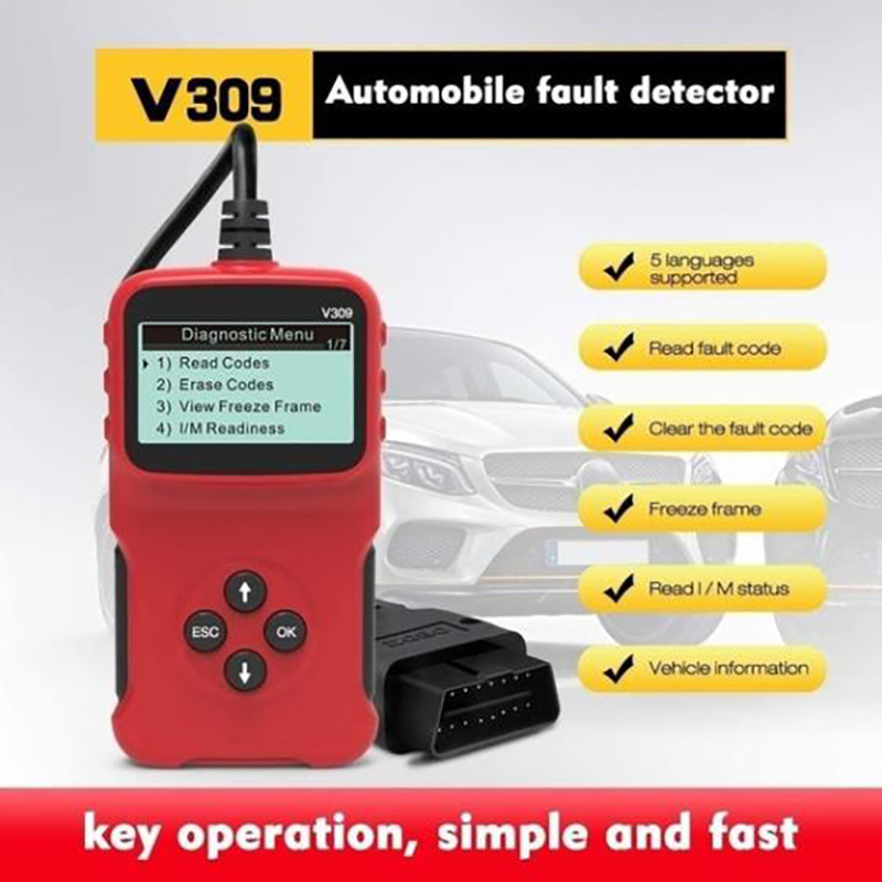 V309 Eobd Scanner Code Reader Gegevens Tester Auto... – Vicedeal