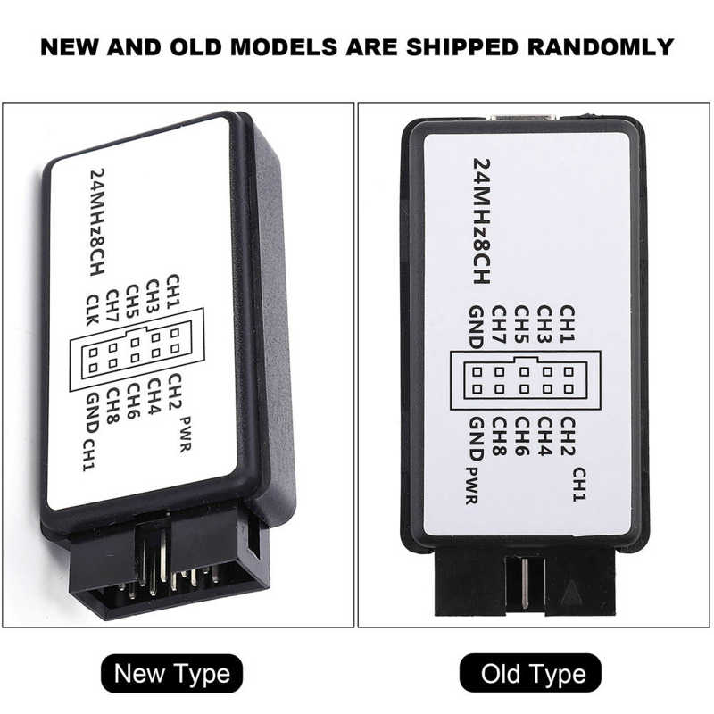 LA1002 Mini Portable USB 5MHz 24M 8 Channel Logic ... – Grandado