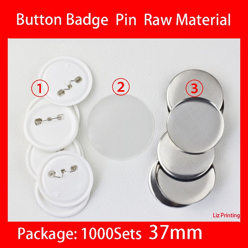 37mm Button Badge Pin Raw Material Pin button badg... – Grandado