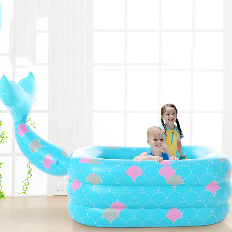 Swan Inflatable Swimming Pool Large Adult Children... – Grandado