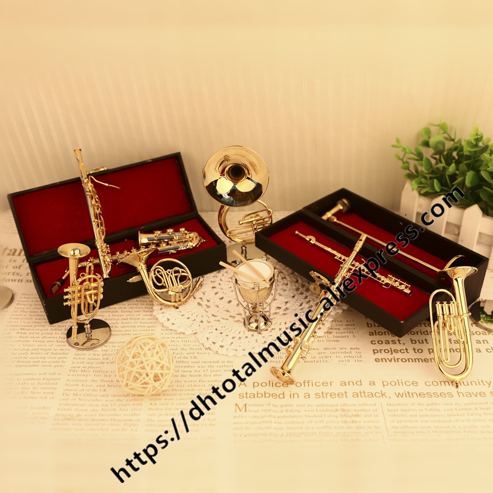 Dh Miniature Flute Clarinet Saxophone Trumpet Trom... – Grandado