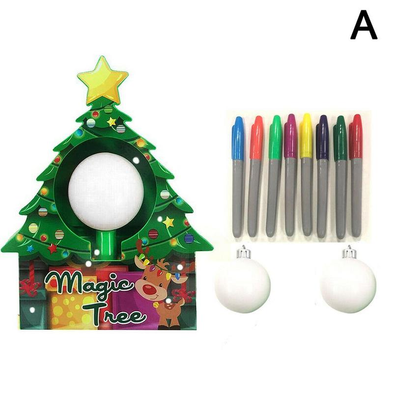 Kids DIY Craft Drawing Toy Set Christmas Tree Deco... – Vicedeal