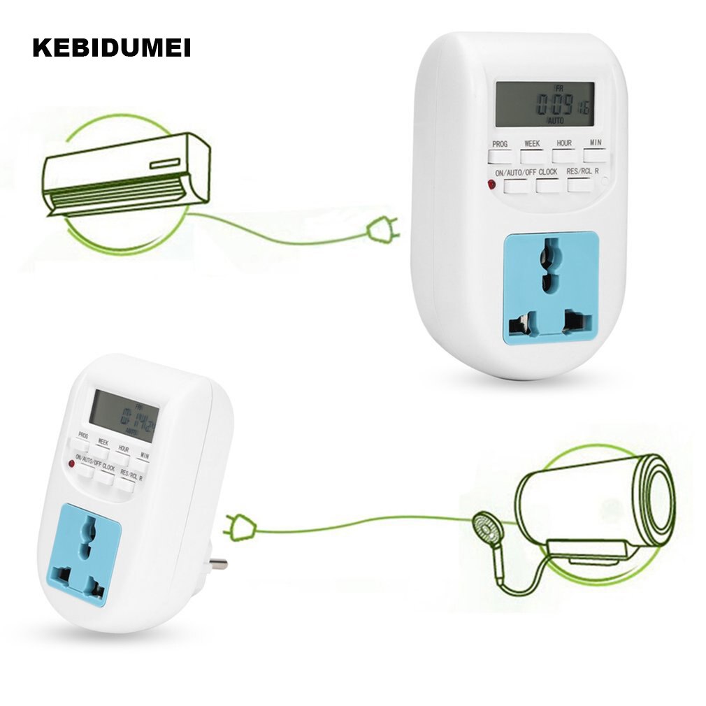 Kebidumei Switch Eu Plug Smart Digital Timer Energ Grandado
