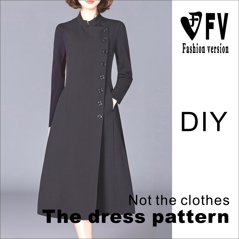 Female dresses pattern layout tailor drawing BLQ-3... – Grandado