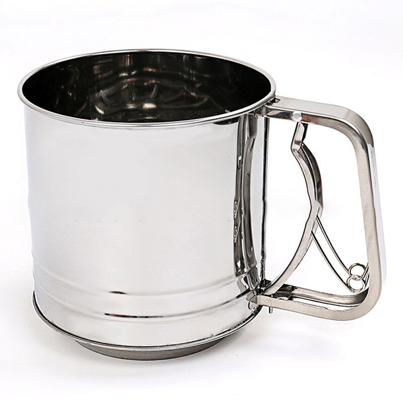 Edelstahl Silber Sieb Tasse Pulver Mehl Backen Wer... – Grandado