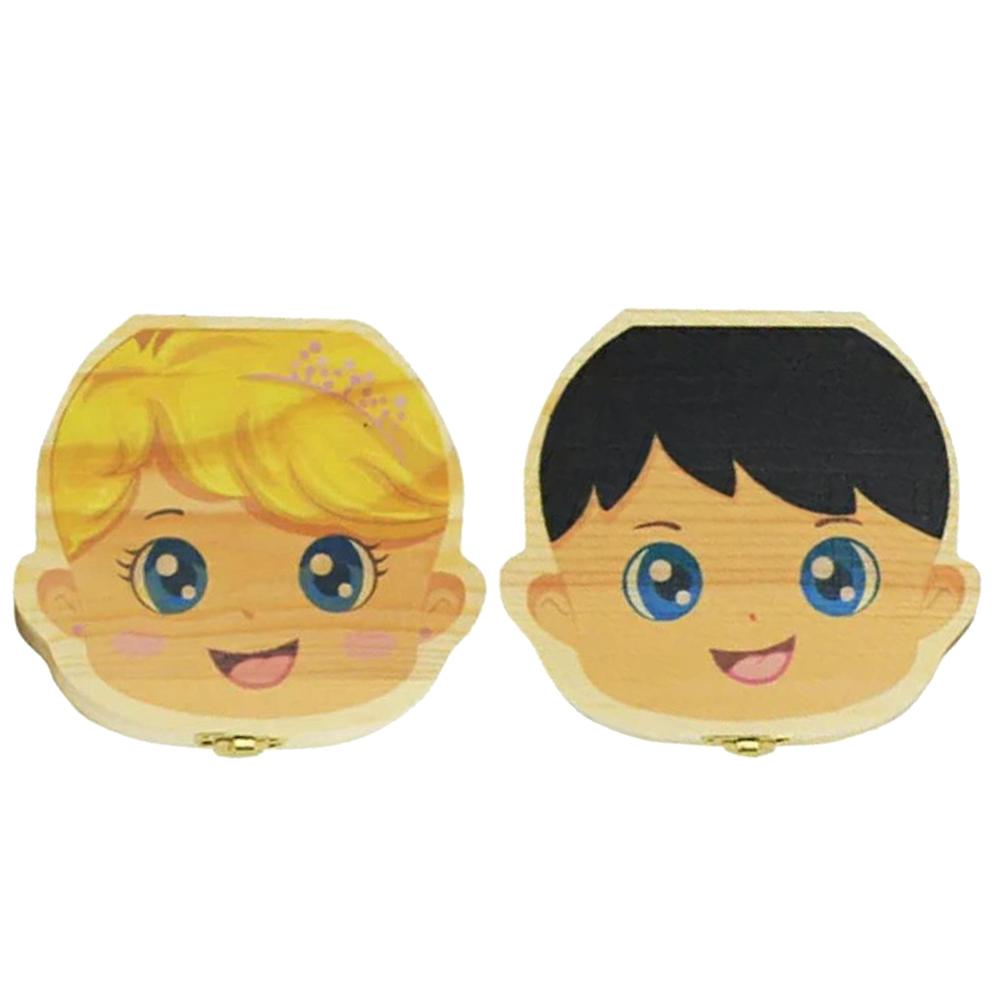 Wood Tooth Box 4 Patterns Baby Kids Tooth Box Stor... – Vicedeal