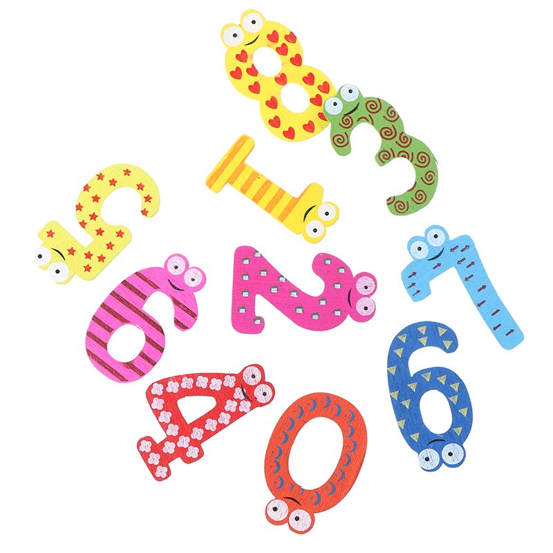 10pcs Decoration Fun Fridge Magnet Numbers 0-9 Woo... – Vicedeal
