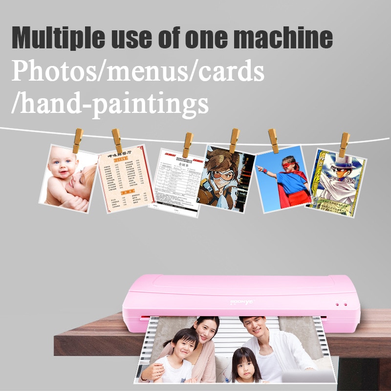 A4 blad familie lille foto lamineringsmaskine papi... – Grandado