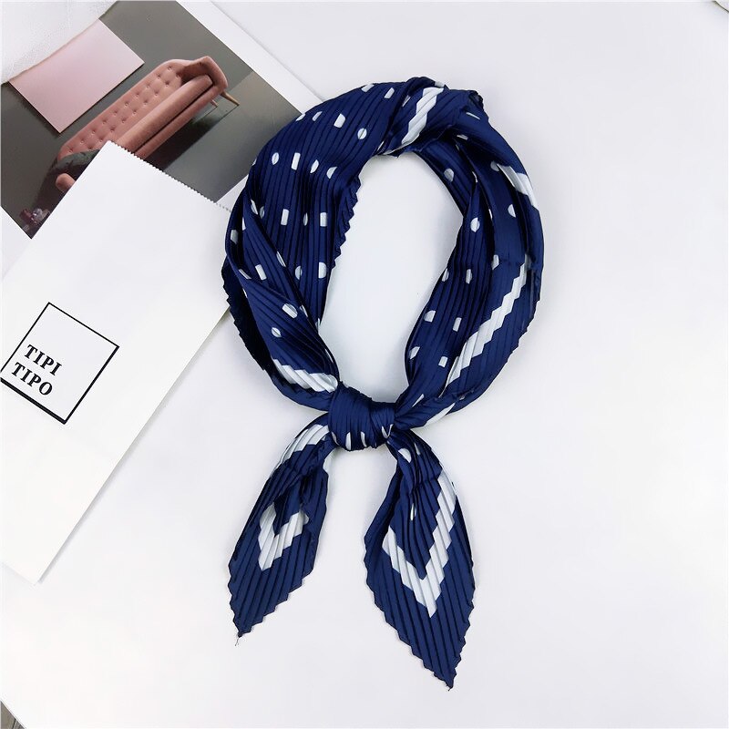 Small Square Satin Scarf Artifical Silk Scarf Foul... – Grandado
