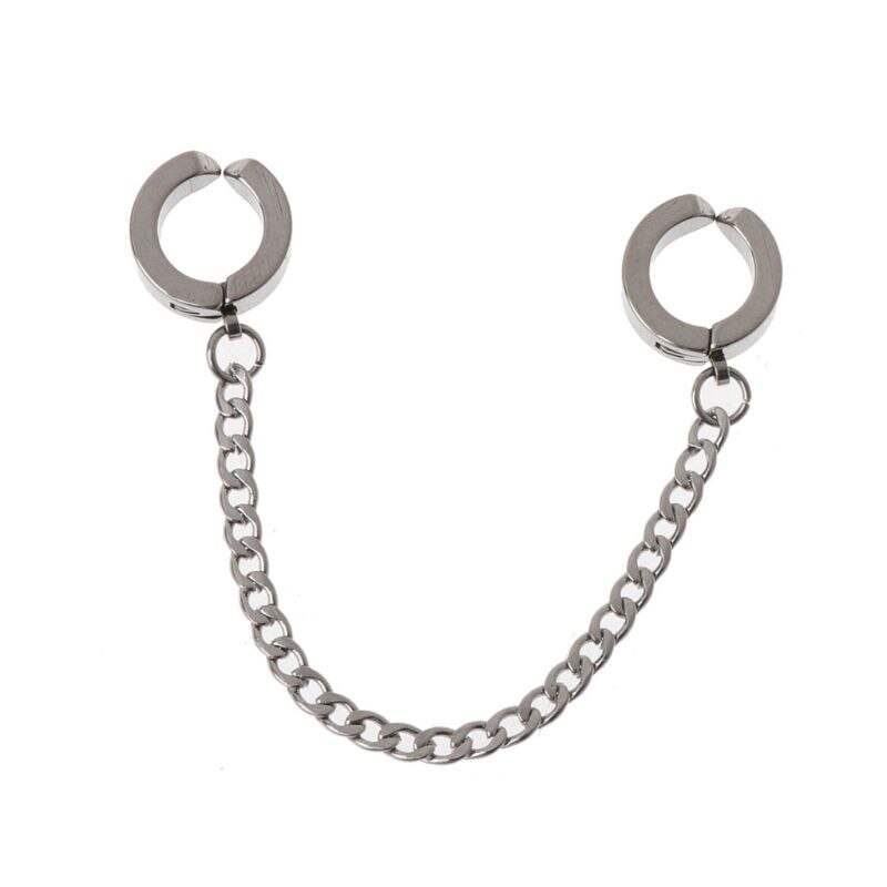 Earring 1Pc Hip Hop Double Pierced Hoop Huggie Dan... – Grandado