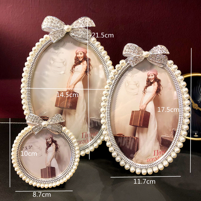 European Style 3/6/7 Inches Metal Oval Pearl Diamo... – Vicedeal