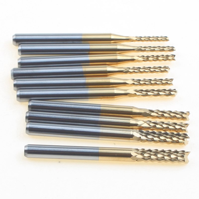 10pcs Titanium Coat Carbide 1.5mm-3.175mm End Mill... – Grandado