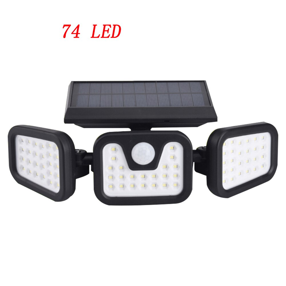 BOEUiT 74 LEDs Solar Light PIR Motion Sensor Solar... – Grandado