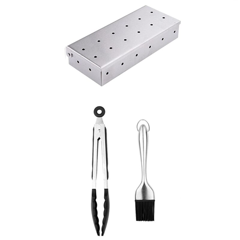 Smoker Box For Wood Chip,Stainless Steel Gas Or Ch... – Grandado