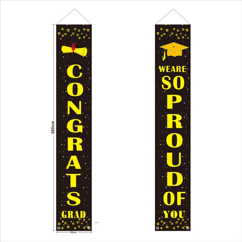 Congrats Graduate Hanging Flags Banners Graduation... – Grandado