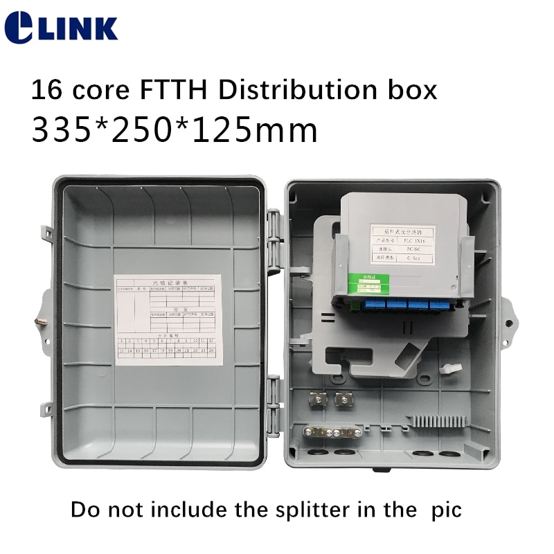 16 core FTTH distribution box wall for PLC splitte... – Grandado