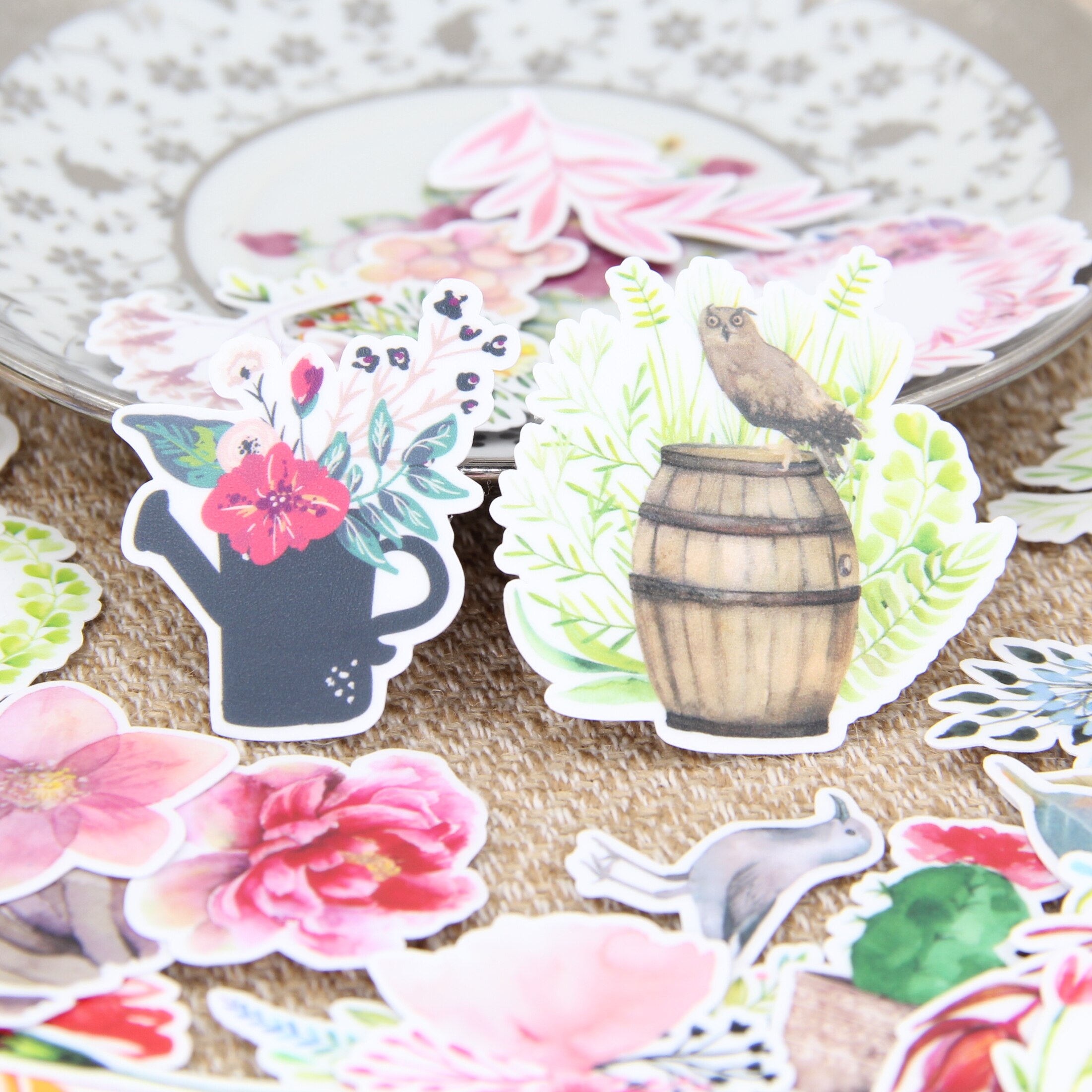 32PCS Watercolor hand drawn flowe Stickers Crafts ... – Grandado