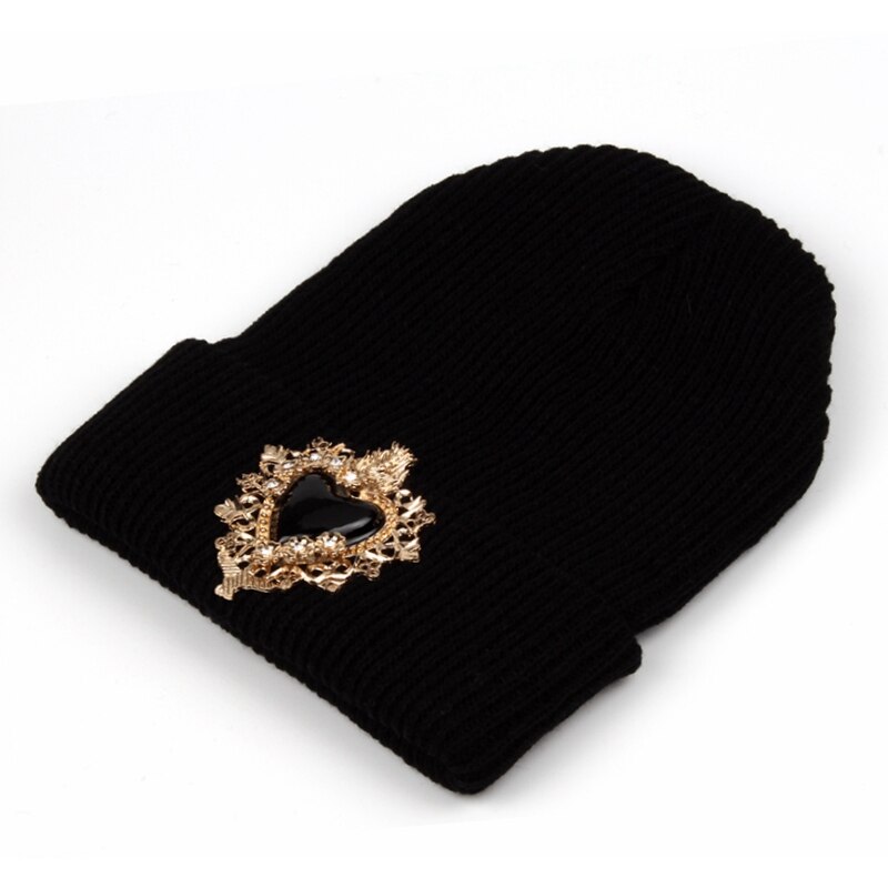 Winter Hats for Ladies Women vitnage Heart jewel C... – Grandado