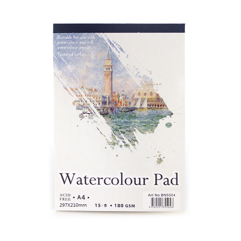 15 Sheets A3/A4/A5 Watercolor Paper Sketch Book No... – Grandado