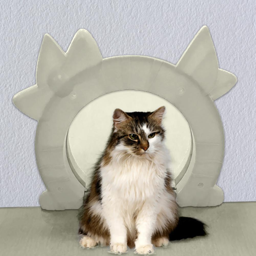 Solid White Color Pets Free To Enter And Exit Door... – Grandado