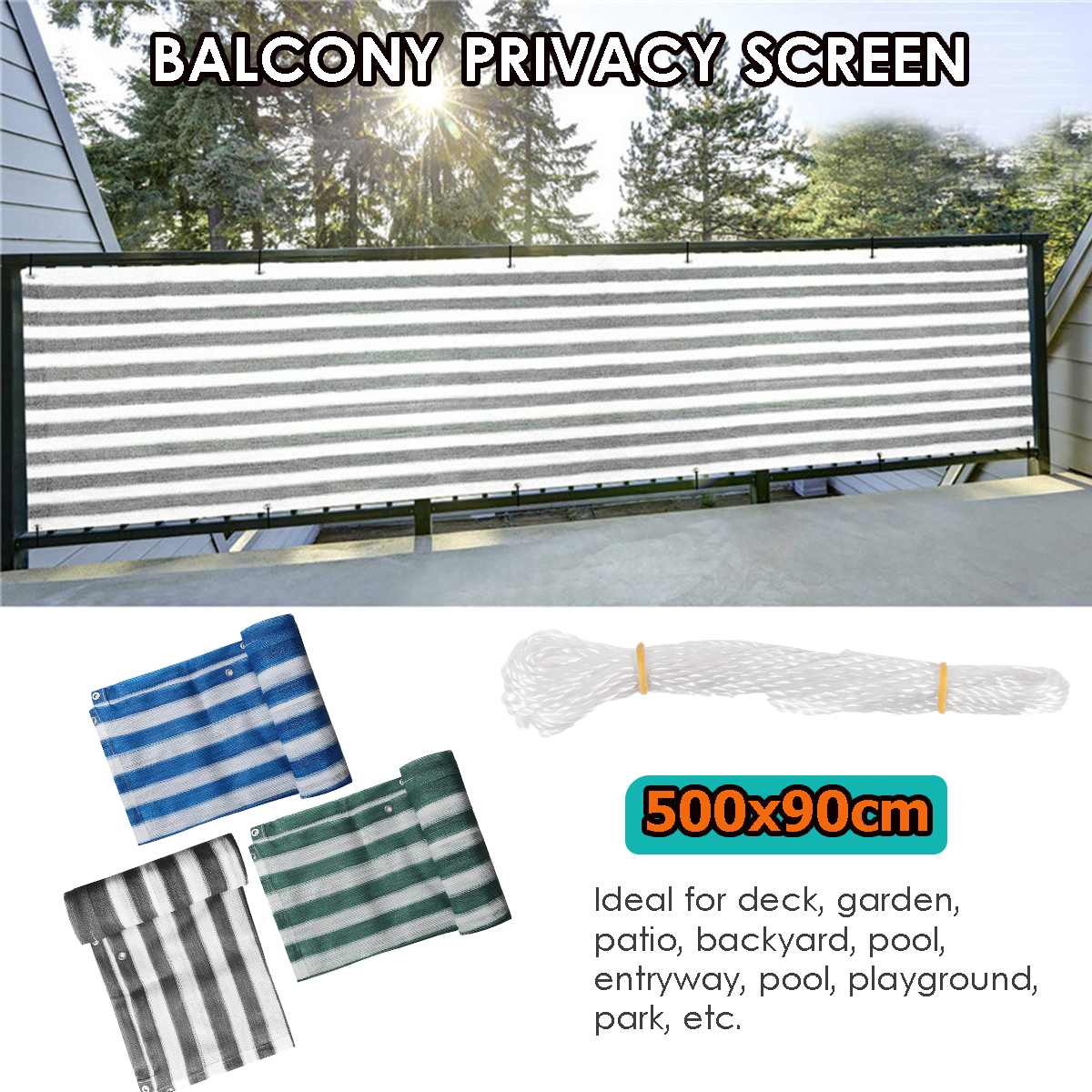 Gardening Balcony Sun Shade Sail Awning Canopy Bal... – Vicedeal