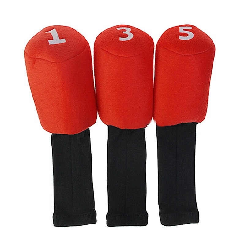 3-Piece Golf Club Head Covers 1, 3, 5 Wood Head Co... – Vicedeal