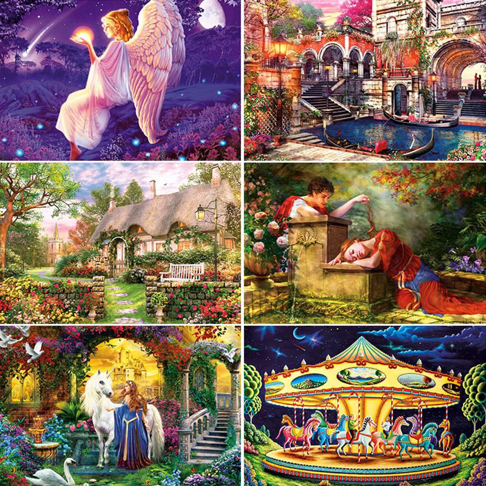 1000 pz/set di Carta Puzzle Scenario Di Puzzle per... – Grandado