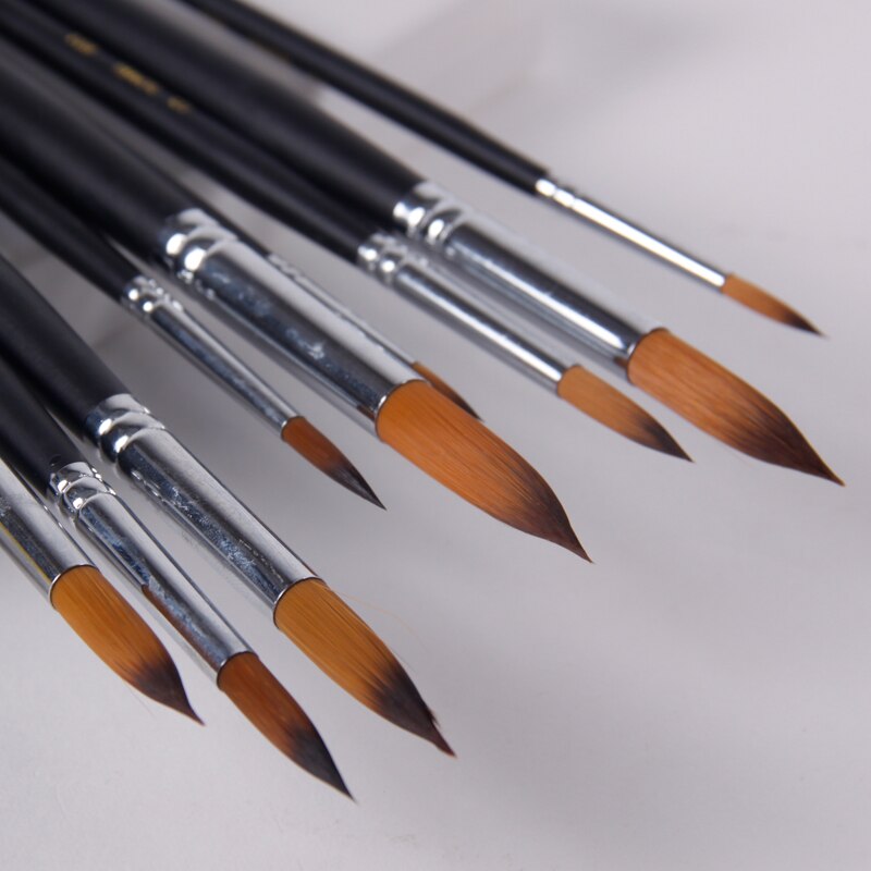 BGLN 9 Pcs Long Handle Filbert Shape Brass Ferrule... – Vicedeal