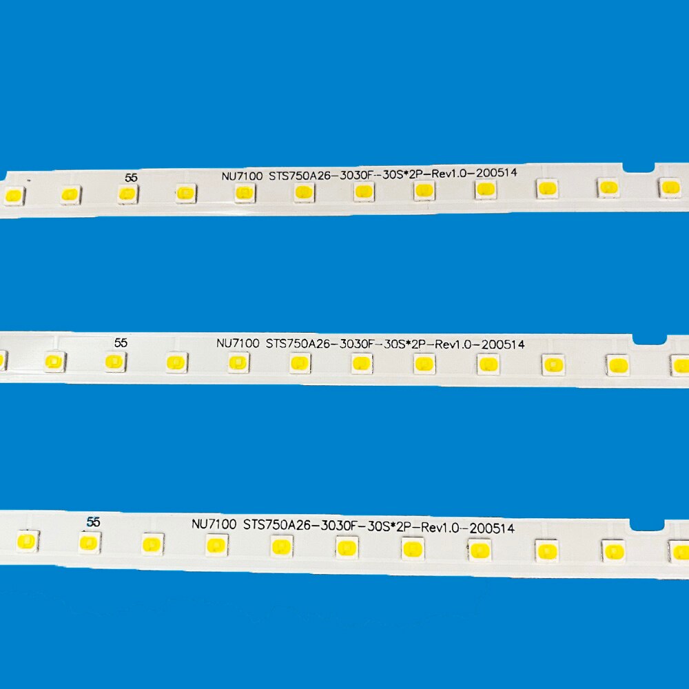 3pcs LED Strip UN75NU6900 UE75RU7200 UN75NU7200 UA... – Grandado