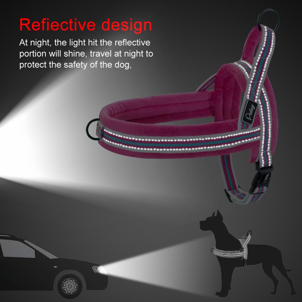 Reflective Nylon Dog Harness No Pull Pet Harness P... – Grandado