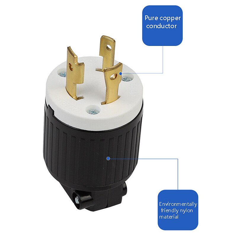 American Standard Wiring Plug NEMA L6-30P 30A 250V... – Grandado