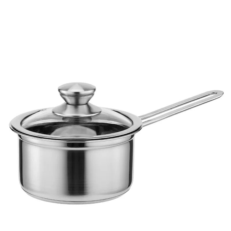 Stainless Steel Milk Pan 14/16/18cm Single Handle ... – Grandado
