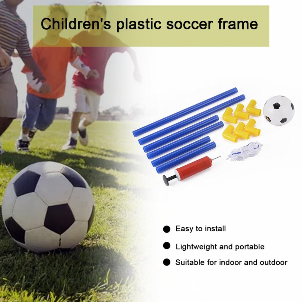 Folding Mini Football Goal Post Net Set with Pump ... – Grandado