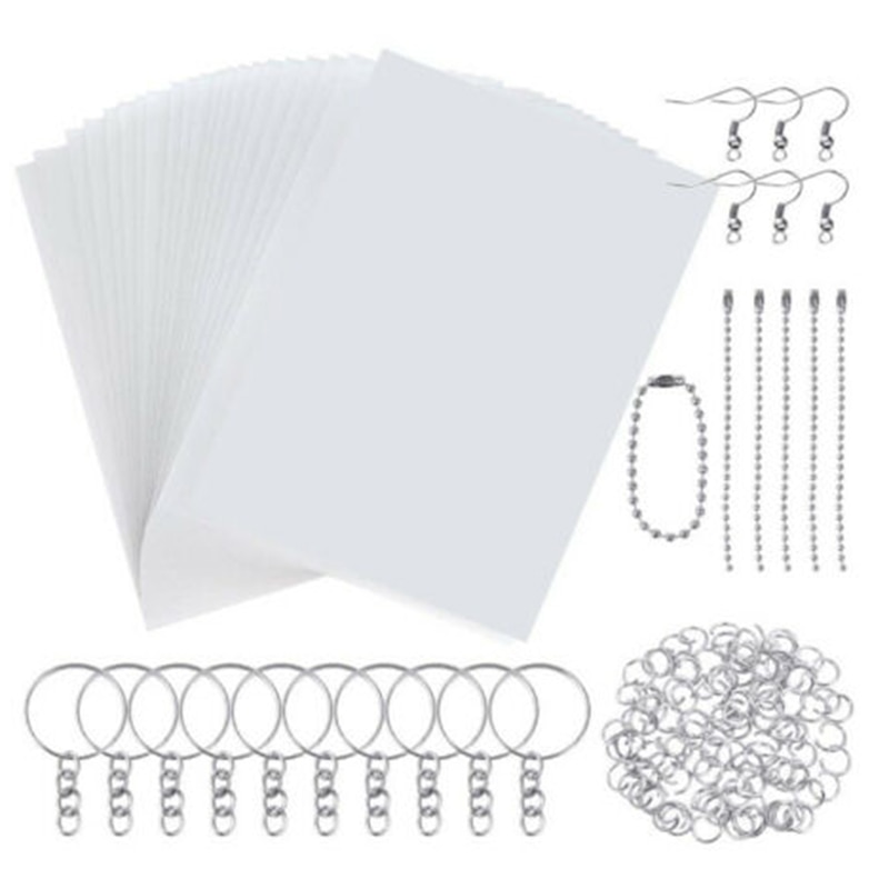 145pcs/set Heat Shrink Plastic Sheets Kit Shrinky ... – Grandado
