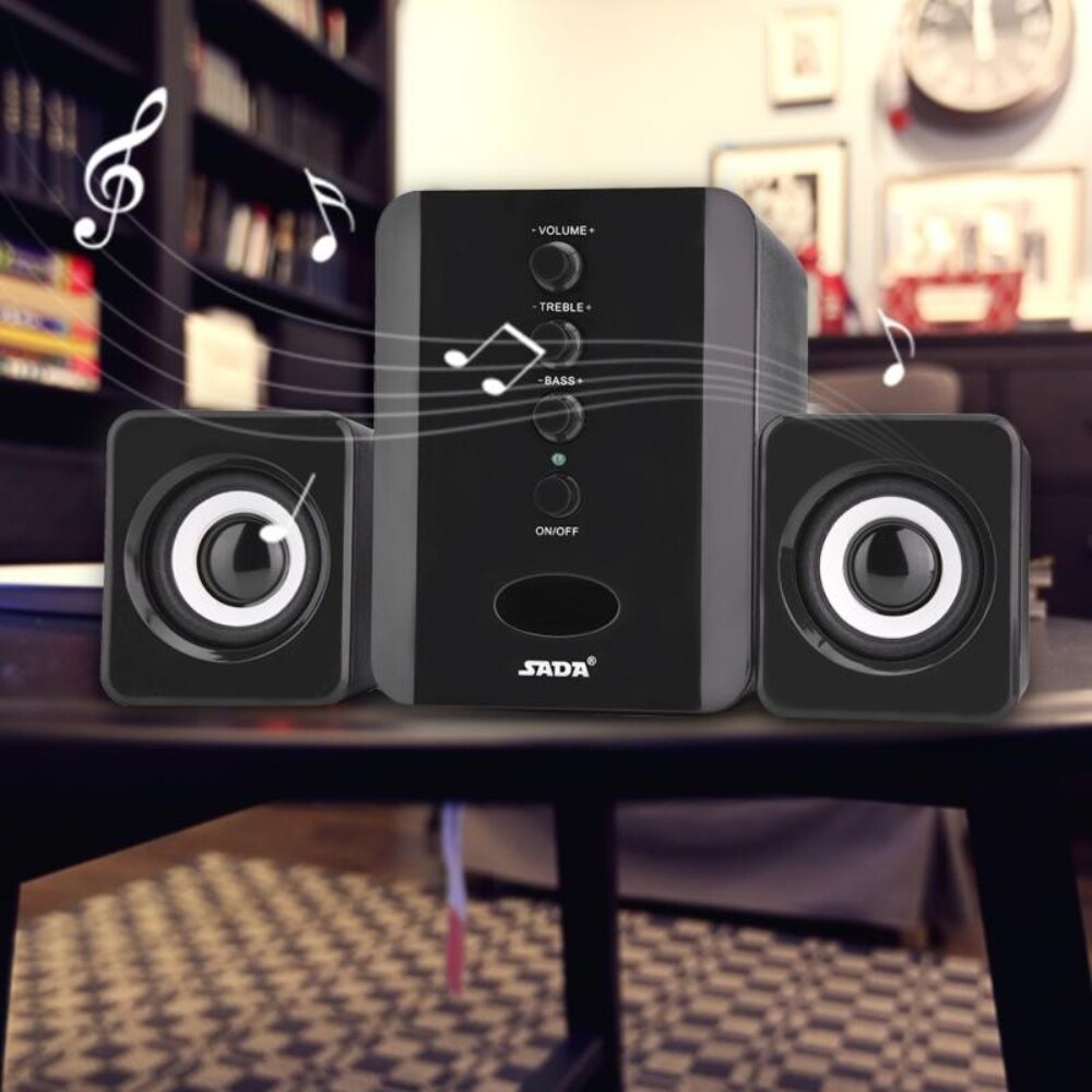 Wired Combination Speaker Rear Bass Music Player S... – Grandado