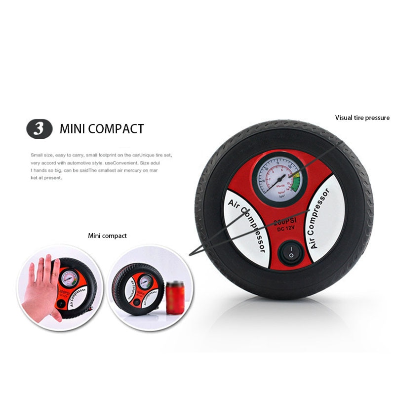 260PSI Auto Luchtpomp DC 12V Draagbare Elektrische... – Vicedeal