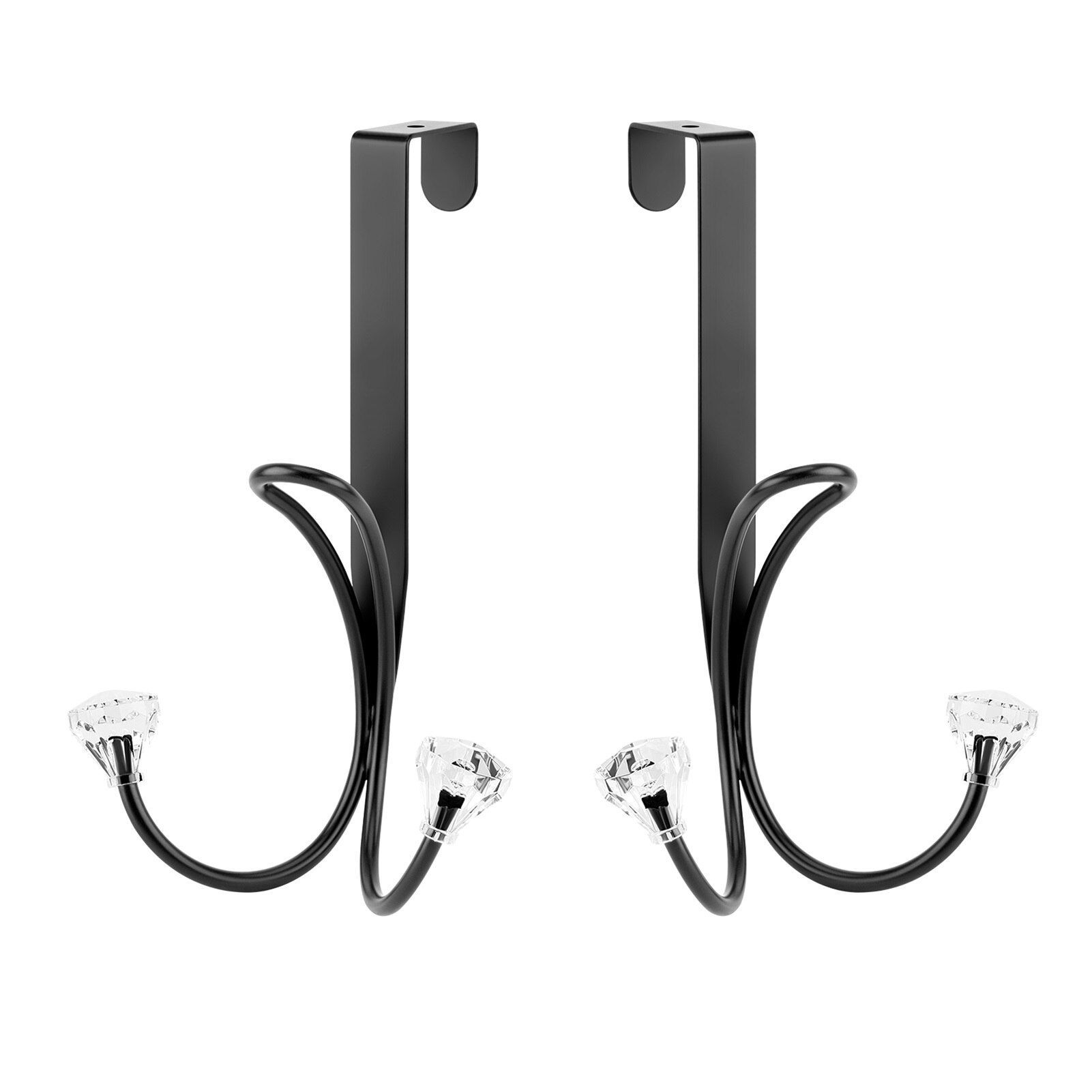 Over The Door Double Hanger Hooks Declutter Twin H... – Grandado