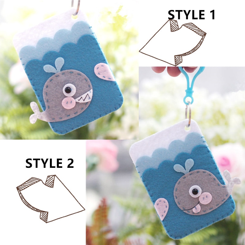 Cute Whale Felt Animals Card Case Craft Kits Doll ... – Vicedeal
