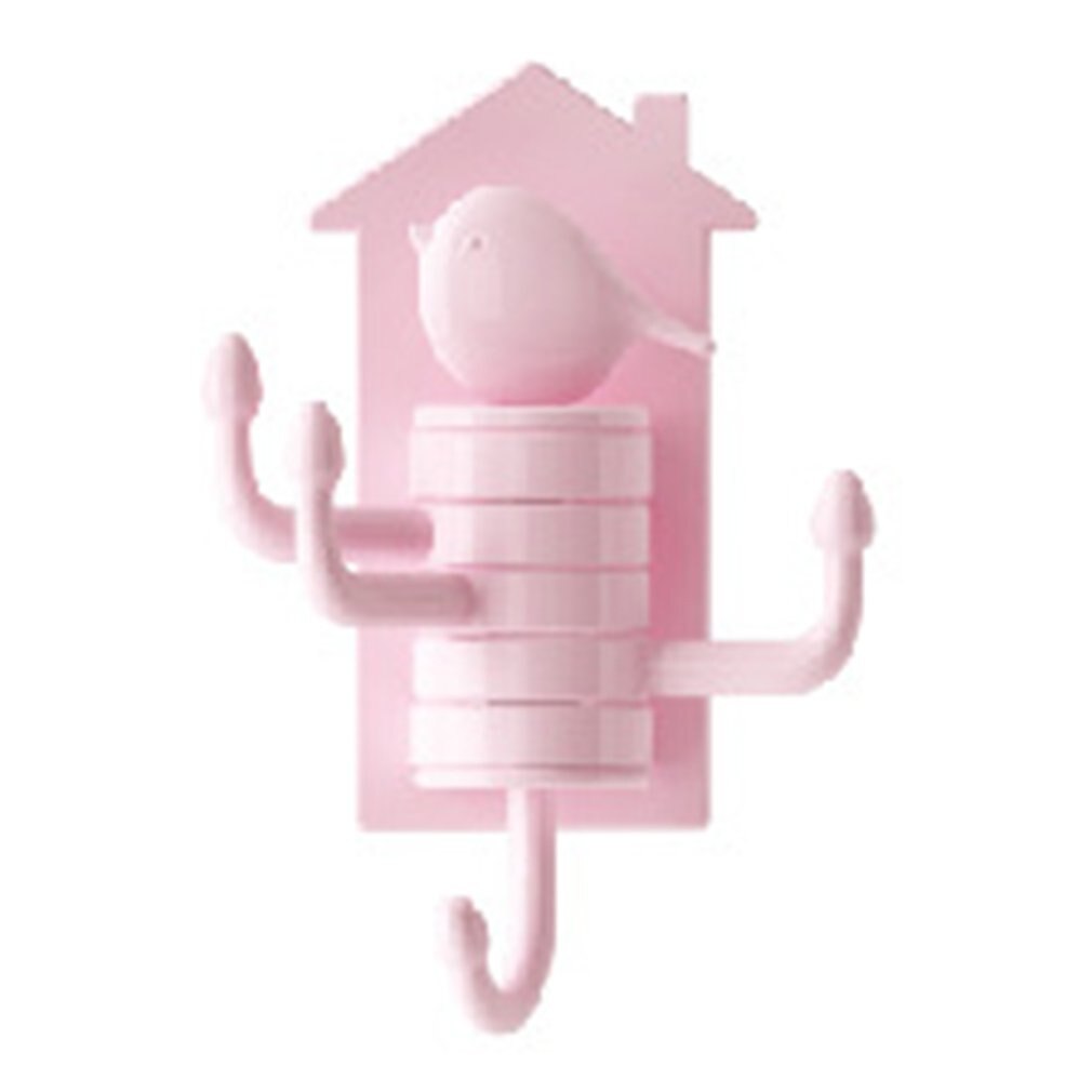 Väggkrokar fågeldekoration plast trä ådring krokar... – Grandado