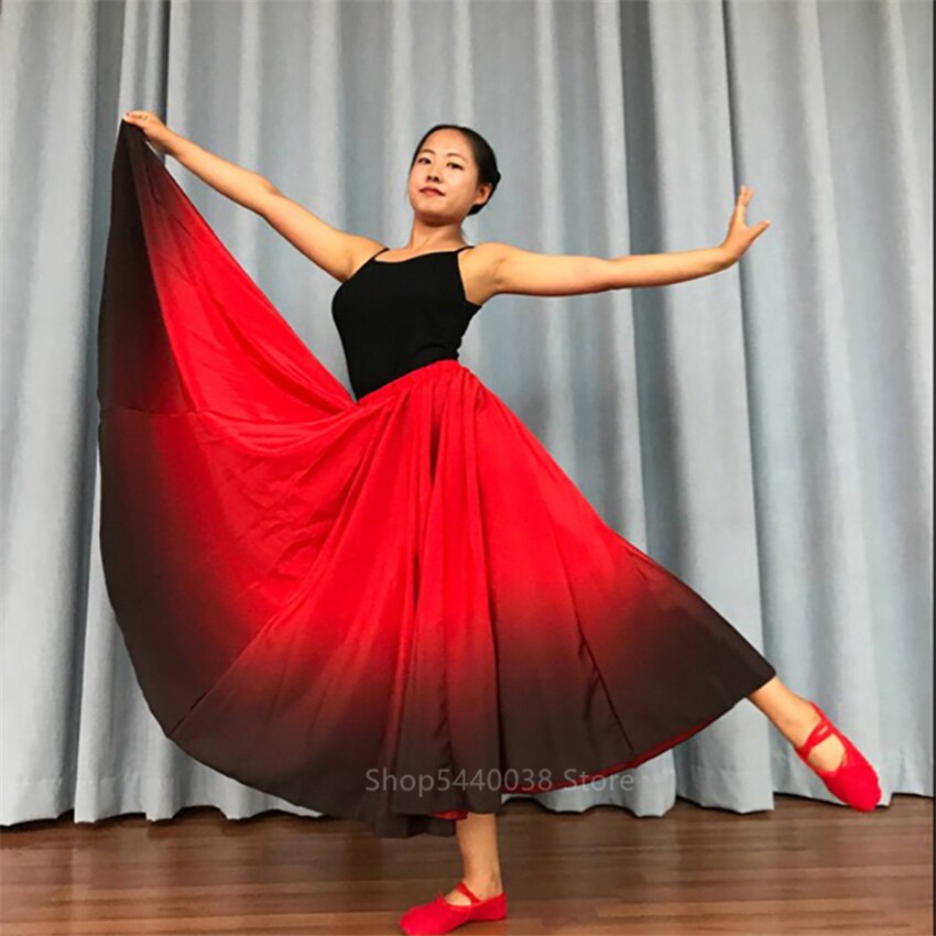Flamenco Dance Skirt Spanish Dancing Performance C... – Vicedeal