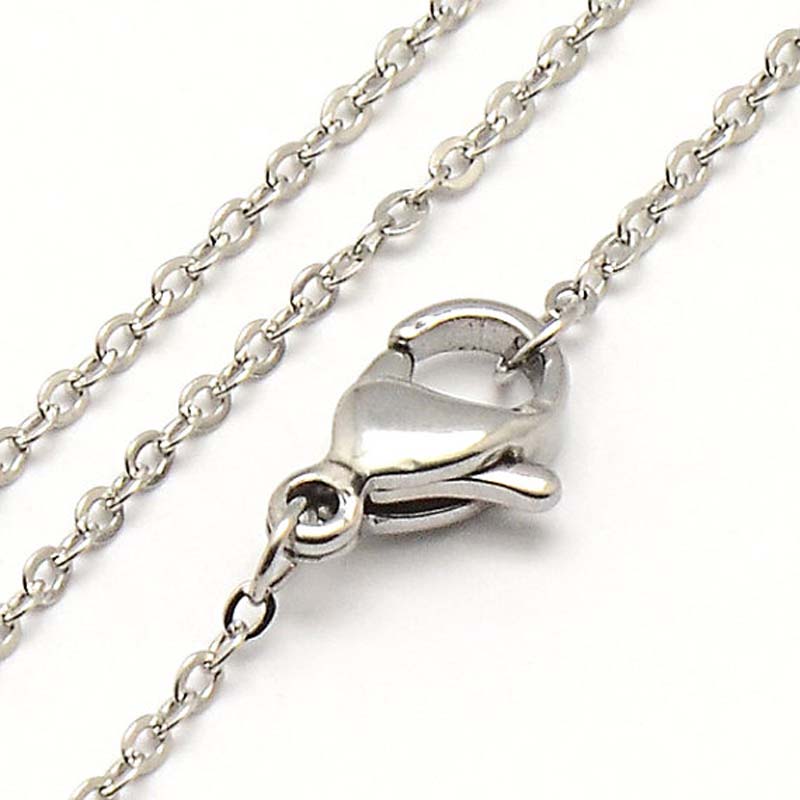 100pcs 2mm Stainless Steel Link Chains Necklaces J... – Grandado