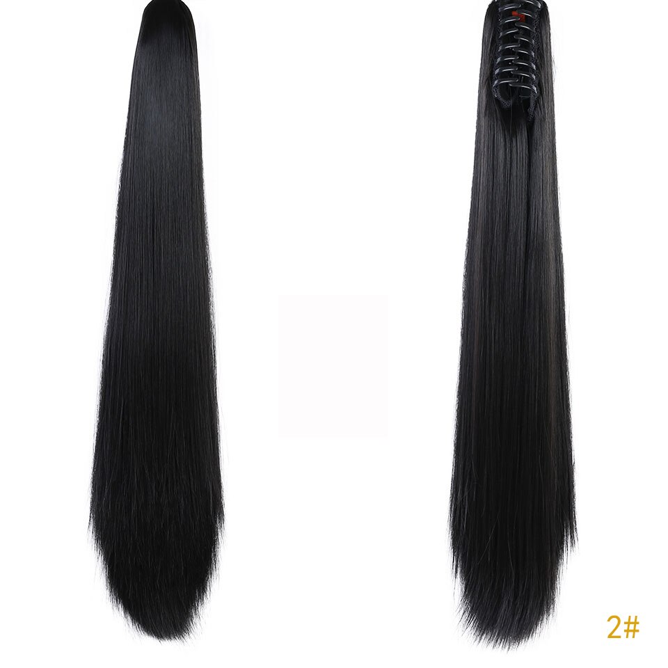 DANBO Straight Long Clip In Hair Extensions Blonde... – Grandado