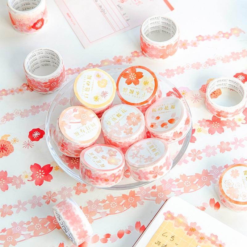 Spring Flower Petals Washi Tapes Sakura Petal Stic... – Vicedeal