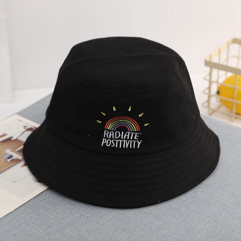 Rainbow Outdoor Sun Cotton Hat Unisex Foldable Buc... – Vicedeal