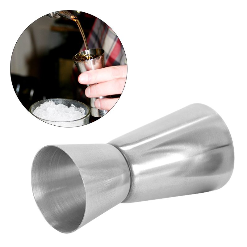 25/50ml Stainless Steel Cocktail Measuring Jigger ... – Grandado
