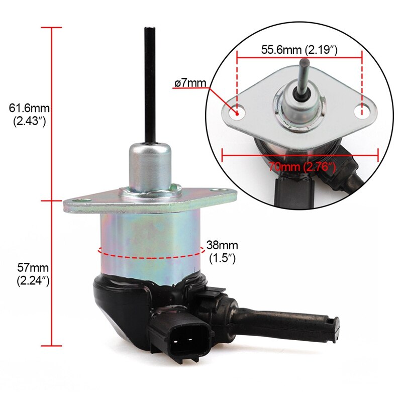 Fuel Shut Off Solenoid 1A021-60017 1A021-60015 for... – Grandado