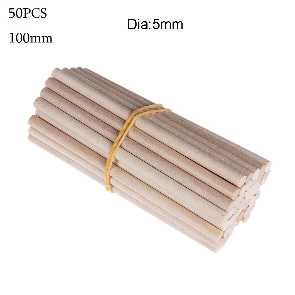 10/50PCS Pine Round Wooden Rods counting Sticks Ed... – Grandado