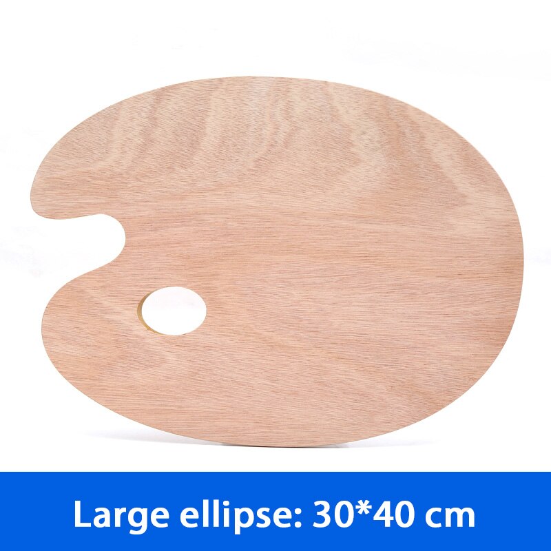 BGLN 1Piece Wood Oval Square Oil Painting Palette ... – Vicedeal