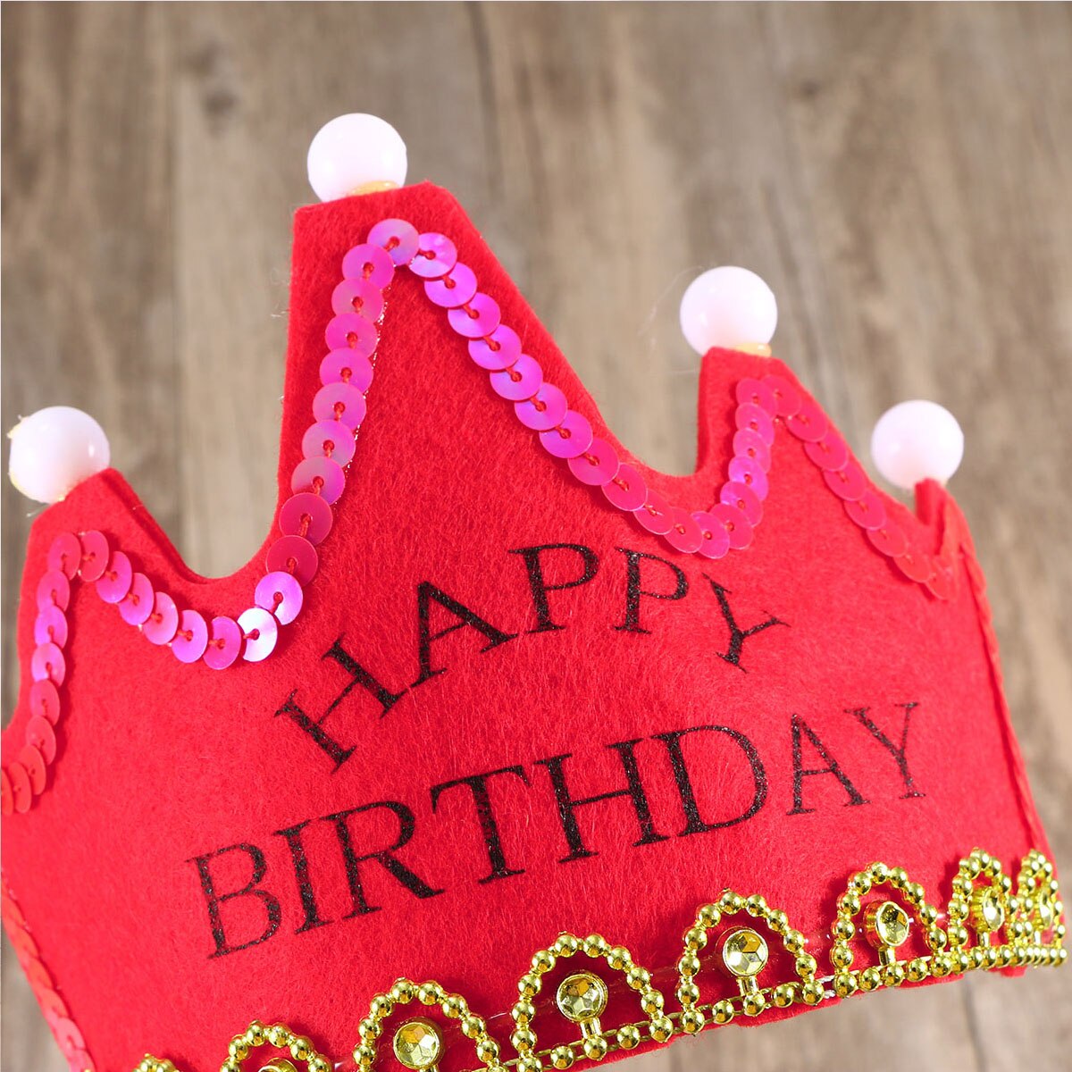 LED Light Birthday Party Hats Crown King Birthday ... – Grandado