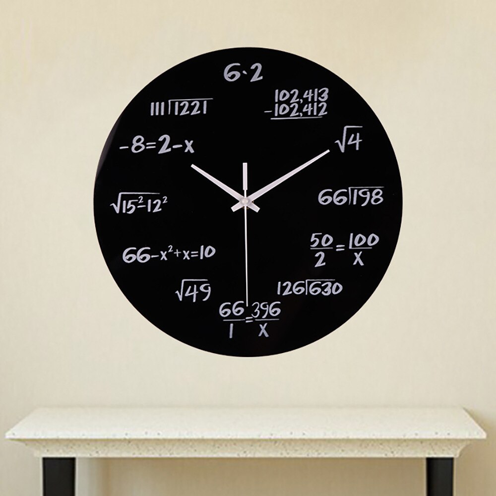 Silent Math Equations Polytechnic Digital Wall Clo... – Grandado